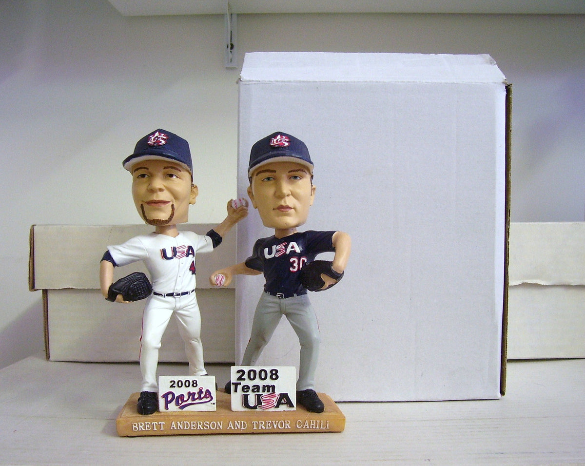 Trevor Cahill Brett Anderson Bobblehead — BobblesGalore