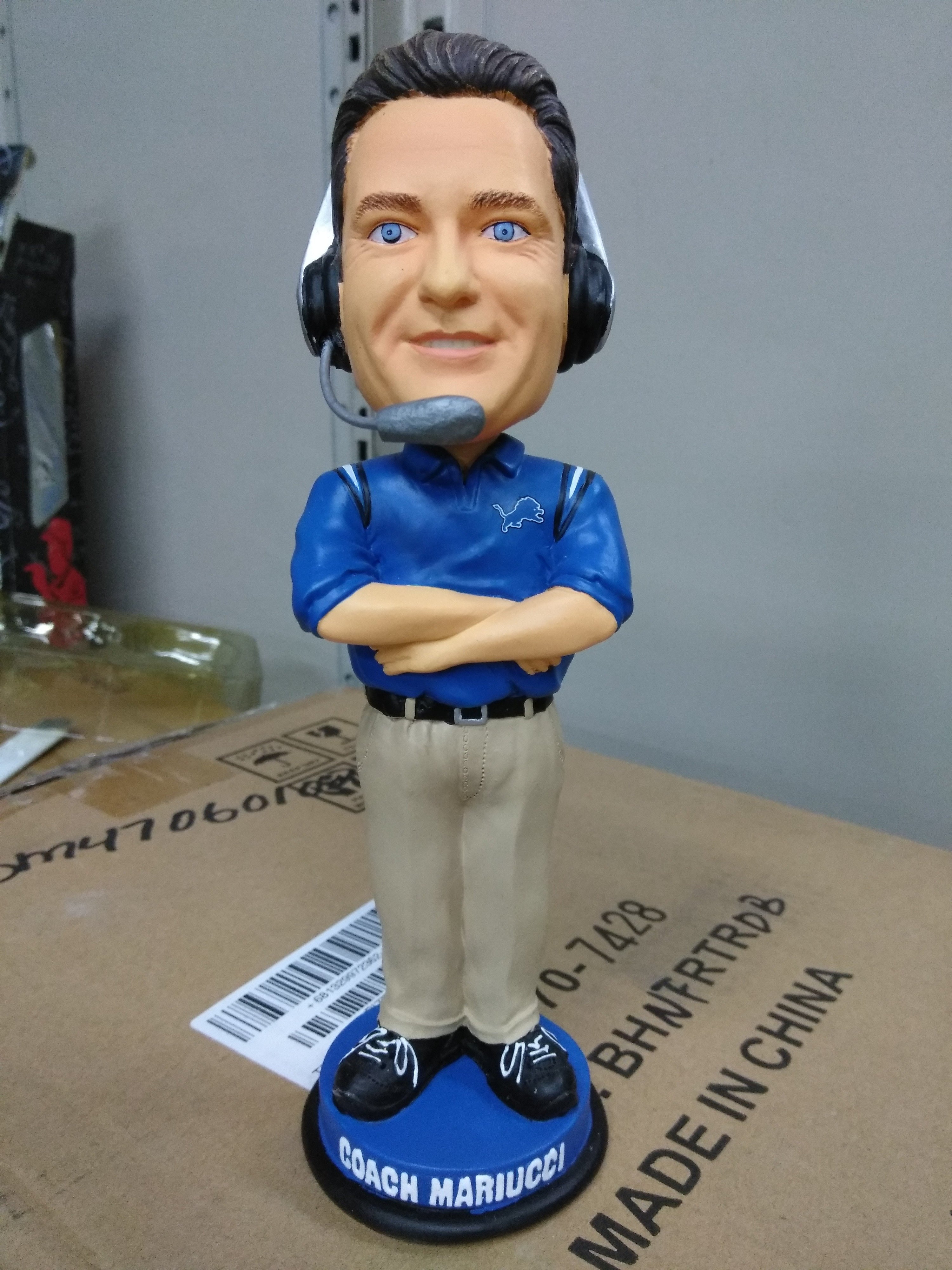 Steve Mariucci Bobblehead NFL — BobblesGalore