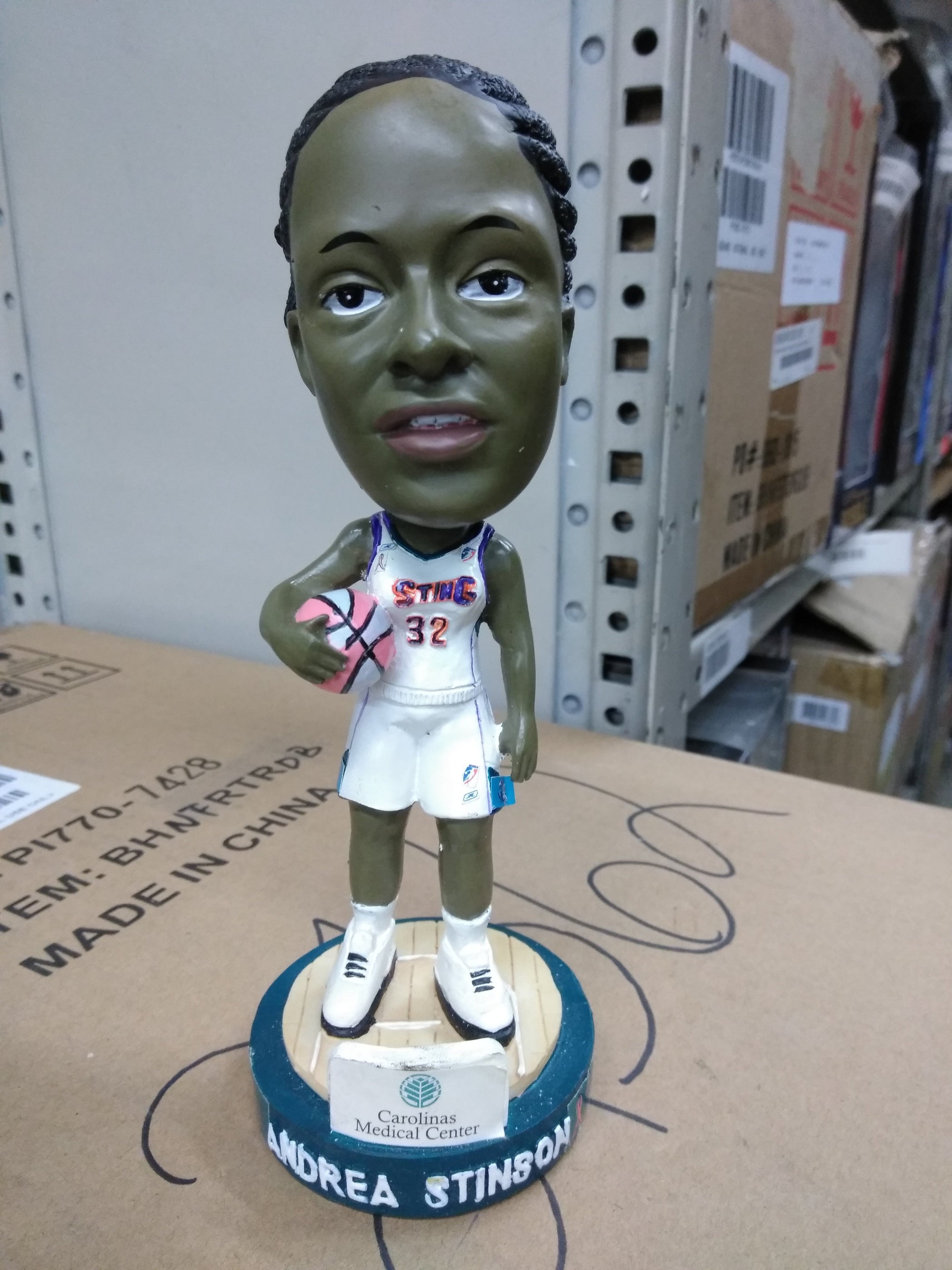 Andrea Stinson Charlotte Sting Bobblehead WNBA — BobblesGalore