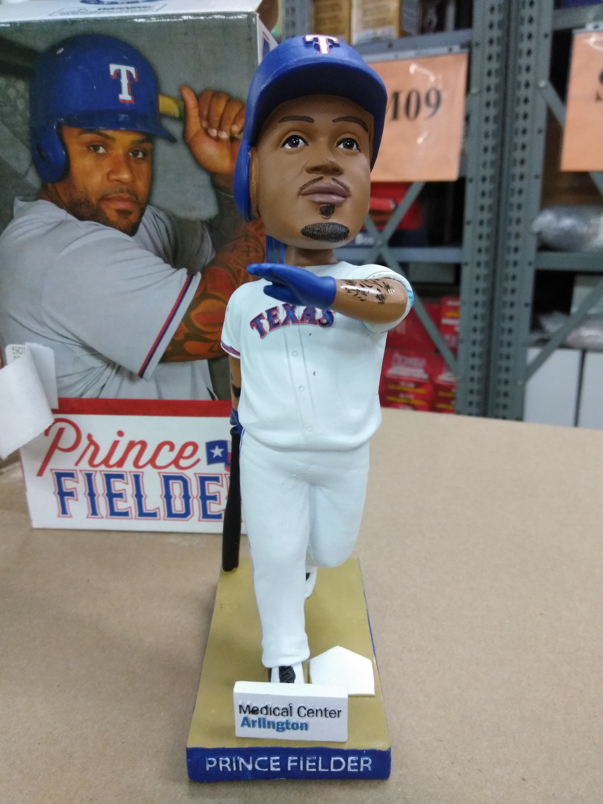 Prince Fielder Texas Rangers White Bobble SGA 2014 Bobblehead ...