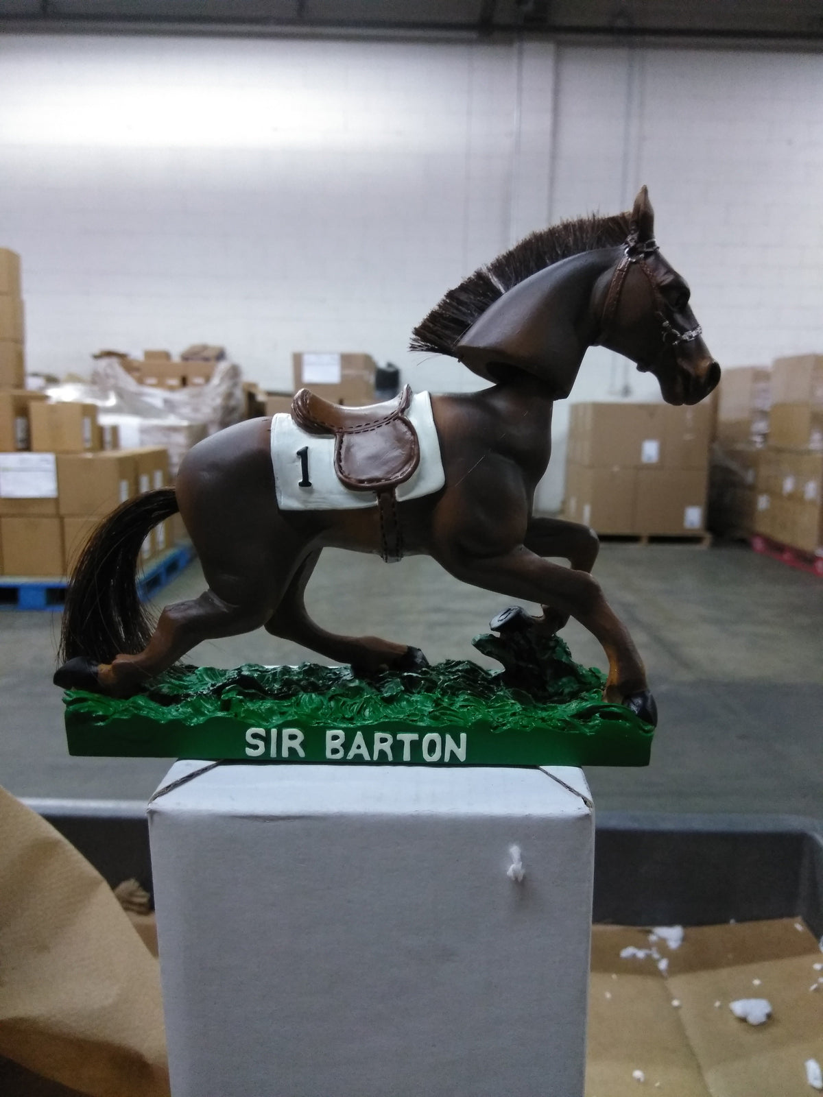Sir Barton Can't find anything Bobblehead EQU — BobblesGalore