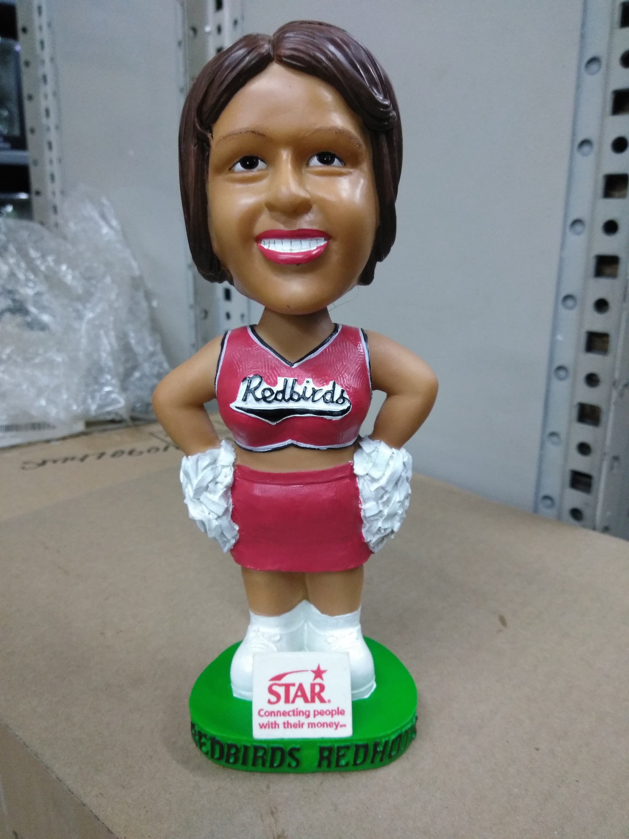 REDBIRDS REDHOT CHEERLEADER Bobblehead — BobblesGalore