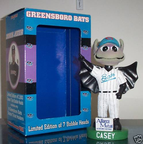 Casey the Bat Mascot Bobblehead — BobblesGalore